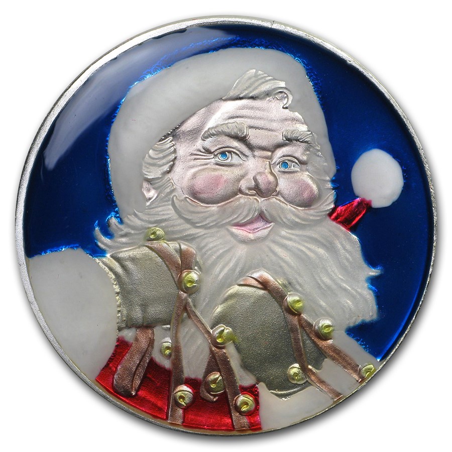 Buy 1 oz Silver Round - 2017 Santa (Enameled) | APMEX