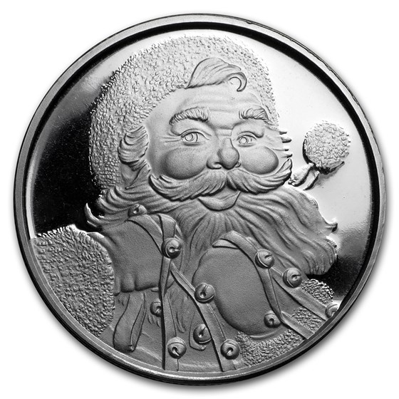 Buy 1 oz Silver Round - 2017 Santa | APMEX