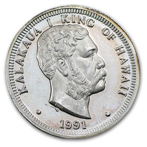 Buy 1 oz Silver Round - Akahi Dala-Kalakaua (Abrasions) | APMEX