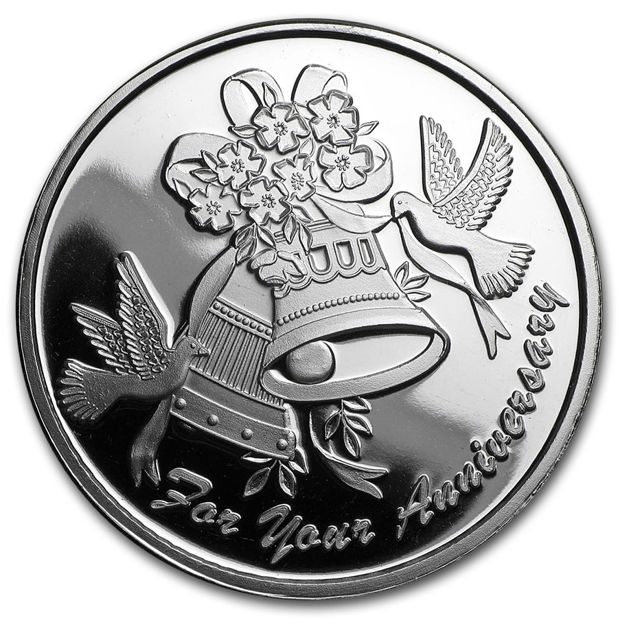 Buy 1 oz Silver Round - Anniversary Bells (2016) | APMEX