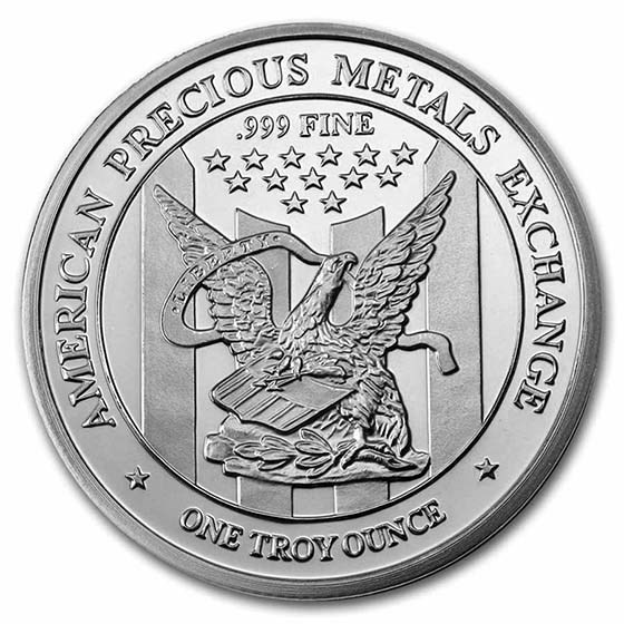 Buy 1 oz Silver Round - APMEX - AT SPOT! - New Customer Offer | APMEX