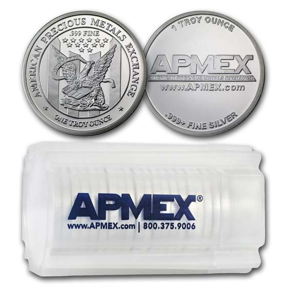 Buy 1 oz Silver Round - APMEX (Tube of 20) | APMEX