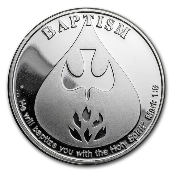 Buy 1 oz Silver Round - Baptism | APMEX