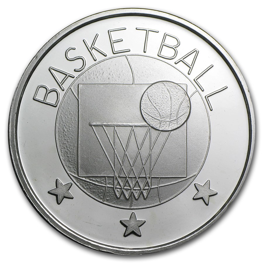 Buy 1 oz Silver Round - Basketball | APMEX