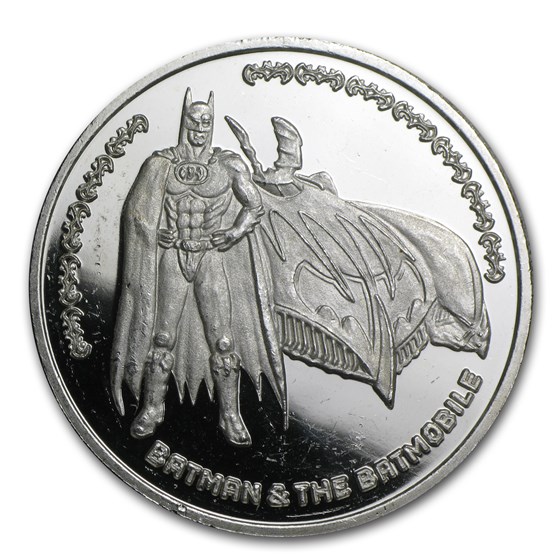 Buy 1 oz Silver Round - Batman & The Batmobile | APMEX