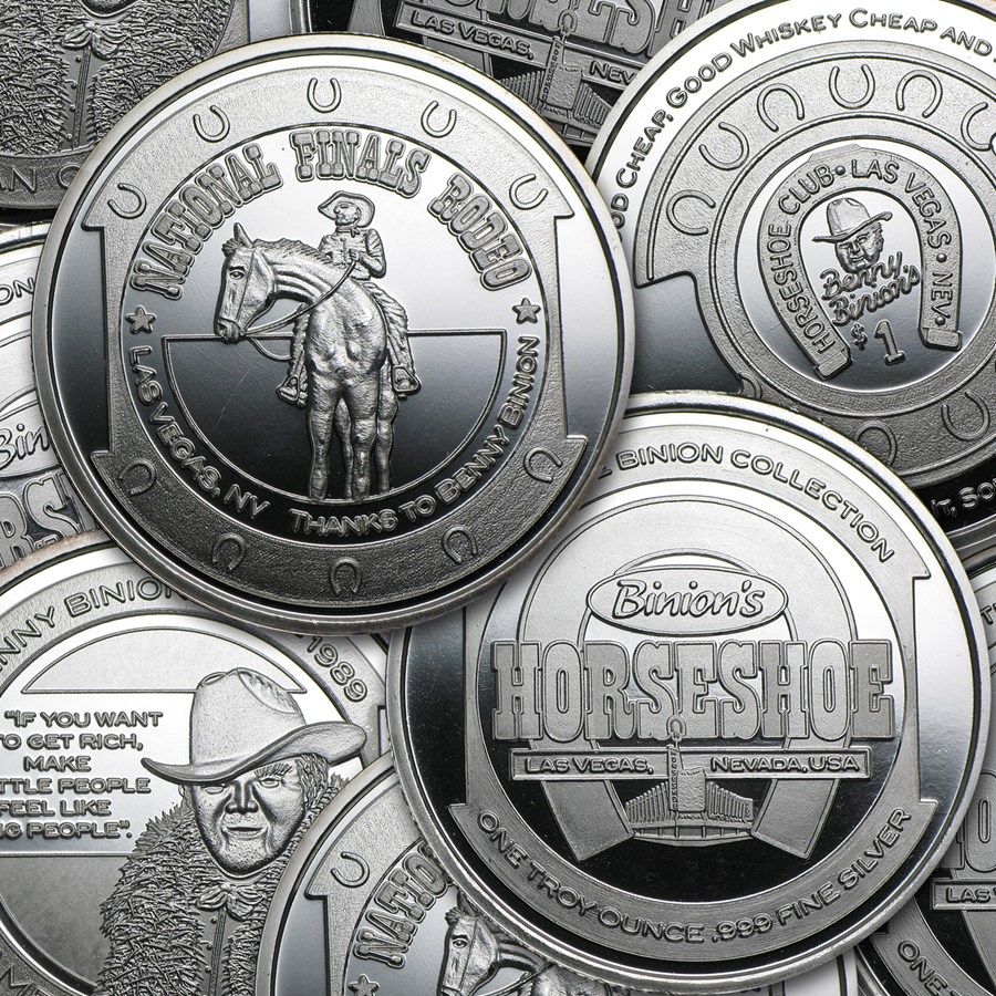 Buy 1 oz Silver Round - Benny Binion Silver Medallions | APMEX