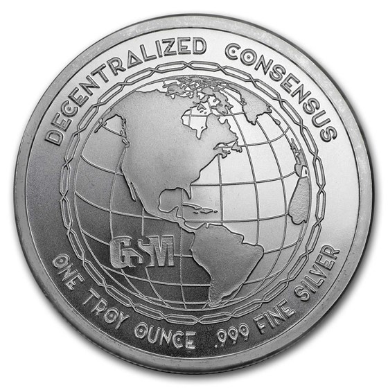 Shop 1 oz Silver Round - Bitcoin | APMEX