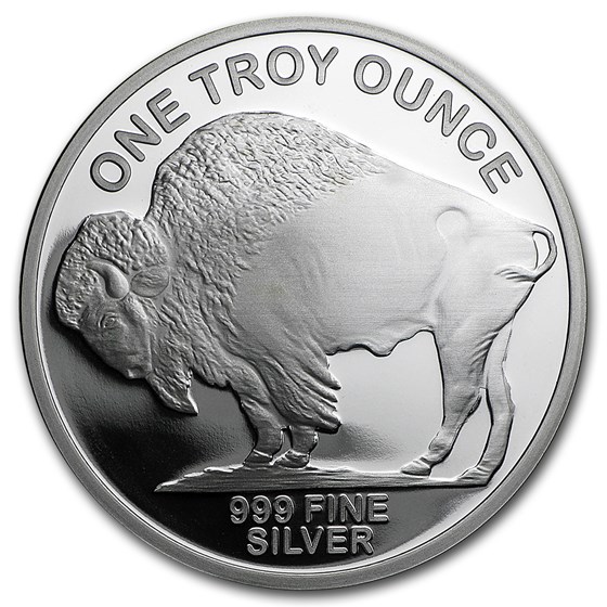 1 oz Silver Round - Buffalo (Sunshine Mint) | 1 oz (Bullion Silver ...