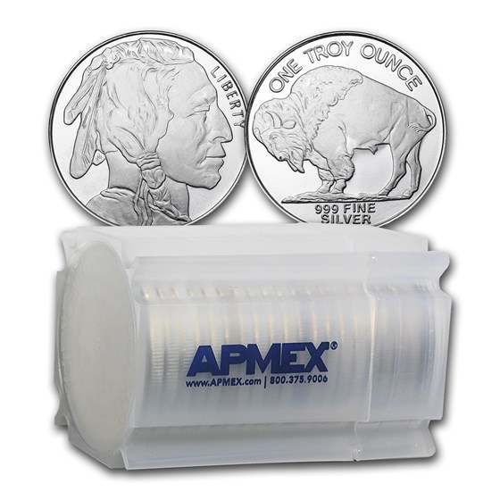 Buy 1 oz Silver Round - Buffalo (Tube of 20) | APMEX