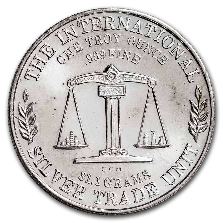 APMEX - 1 oz Silver Round - California Crown Mint (Trade Unit)