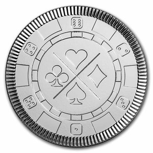 Buy 1 oz Silver Round - Casino Chip (Stackable) | APMEX