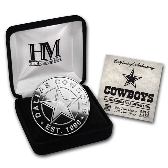 Buy 1 oz Silver Round - Dallas Cowboys | APMEX
