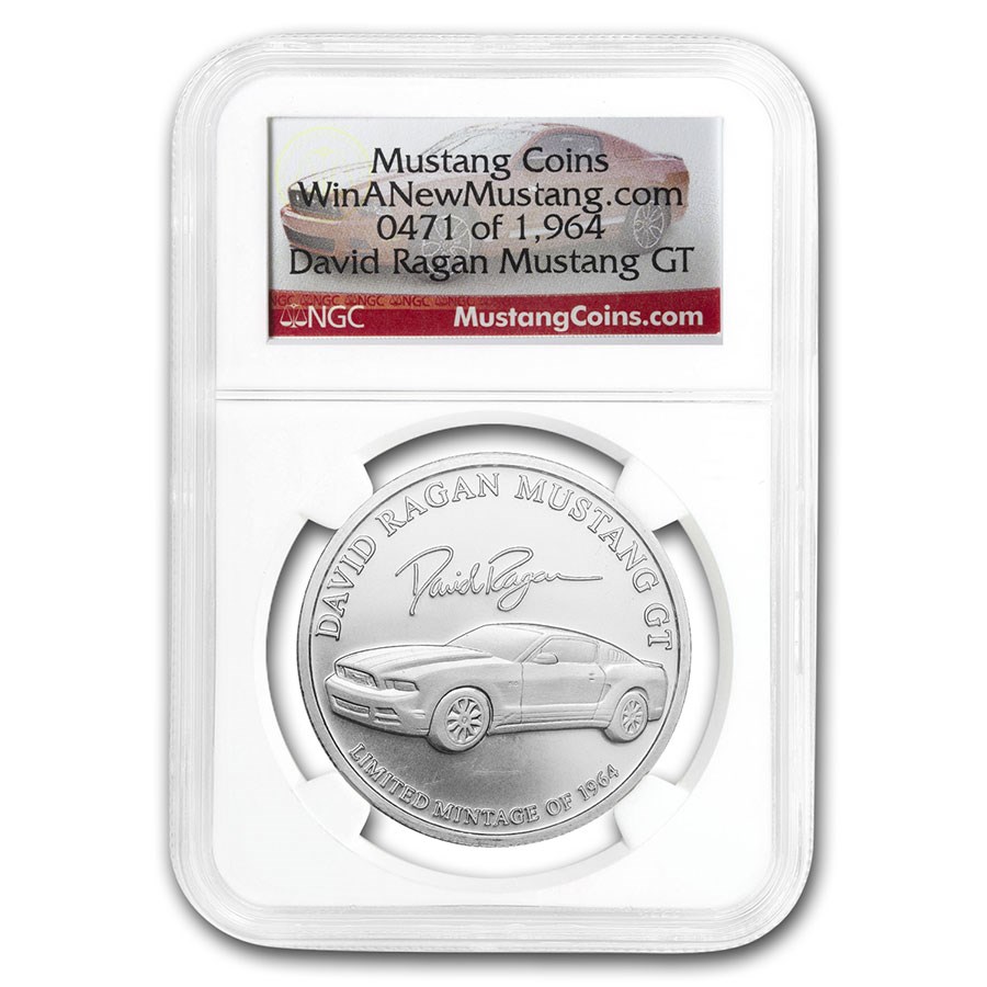 Buy 1 oz Silver Round - David Ragan Mustang GT 50th Anniversary NGC | APMEX