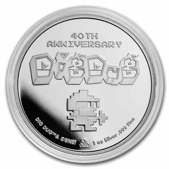 Buy 1 oz Silver Round - DIG DUG 40th Anniversary Proof | APMEX