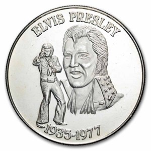 1 oz Silver Round - Elvis Presley (Random Motif)
