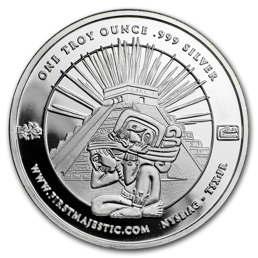 Buy 1 oz Silver Round - First Majestic (El Castillo Pyramid) | APMEX