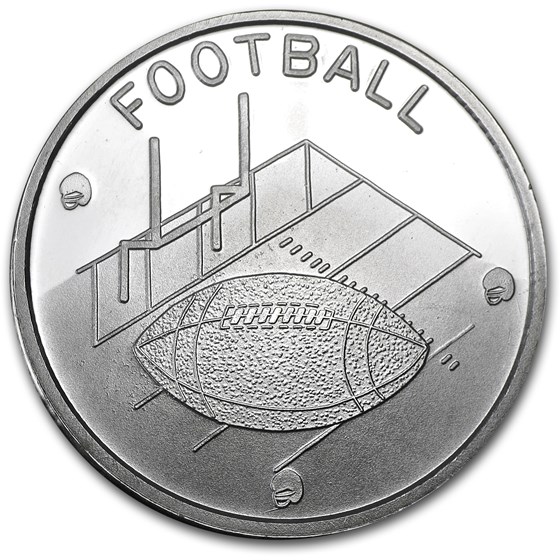 Buy 1 oz Silver Round - Football | APMEX