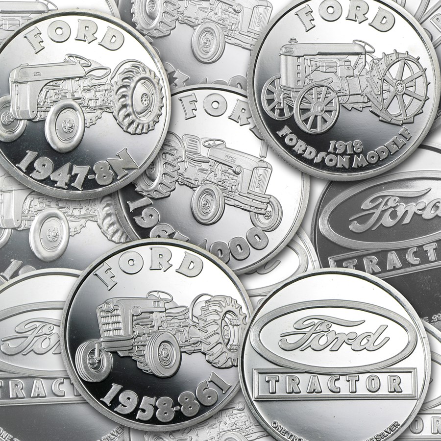 Buy 1 oz Silver Round - Ford Tractor (Random Motif) | APMEX