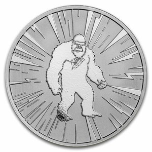 Buy 1 oz Silver Godzilla x Kong Round - Kong BU | APMEX