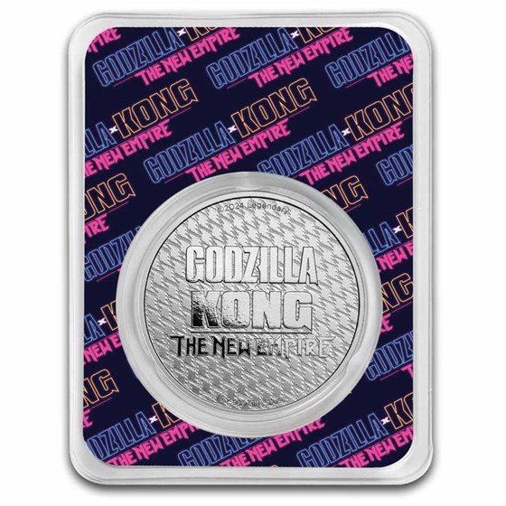 Buy 1 oz Silver Godzilla x Kong Round Kong Colorized | APMEX