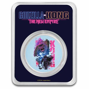 Buy 1 oz Silver Godzilla x Kong Round Kong Colorized | APMEX