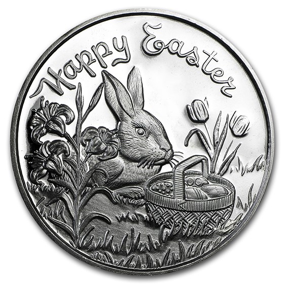 Buy 1 oz Silver Round - Happy Easter (w/Box & Capsule) | APMEX
