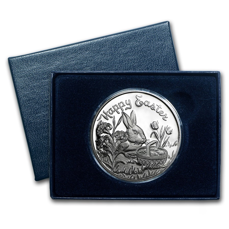 Buy 1 oz Silver Round - Happy Easter (w/Box & Capsule) | APMEX