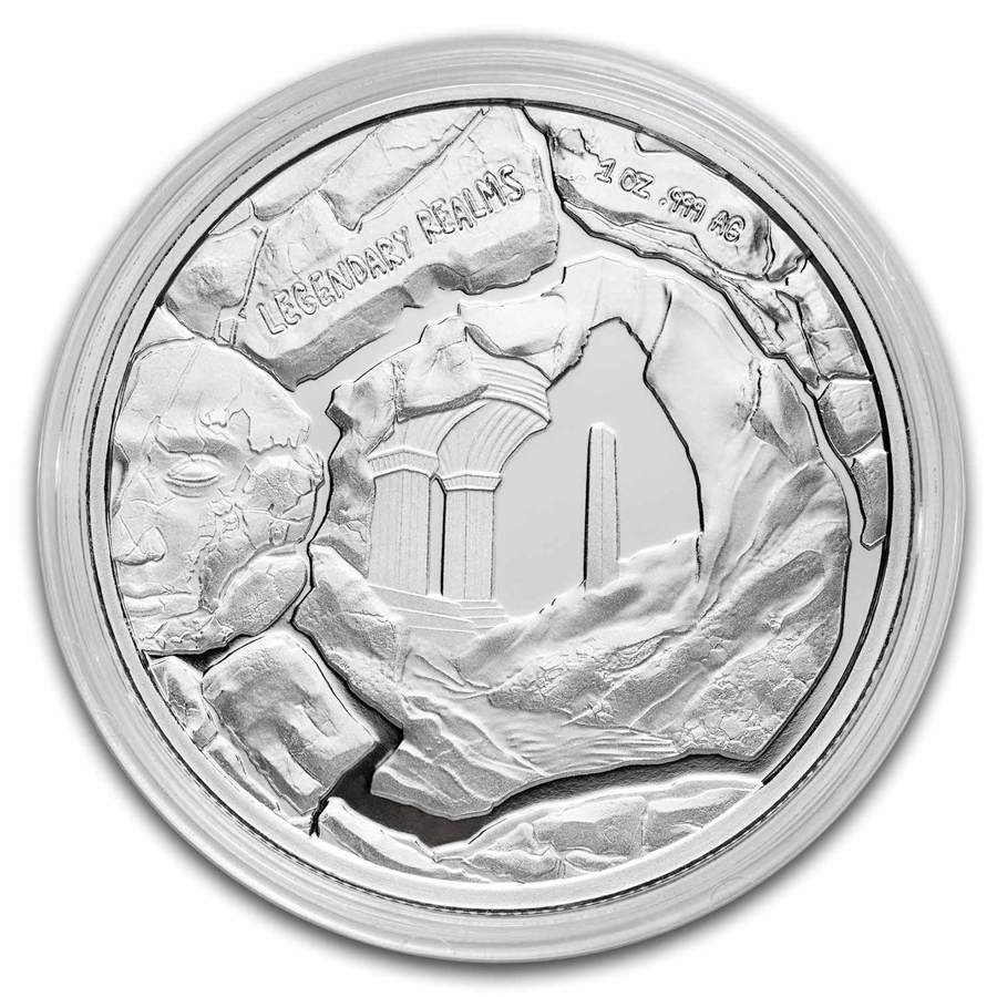 APMEX - 1 oz Silver Round - Legendary Realms: Lost City of Atlantis (PL)