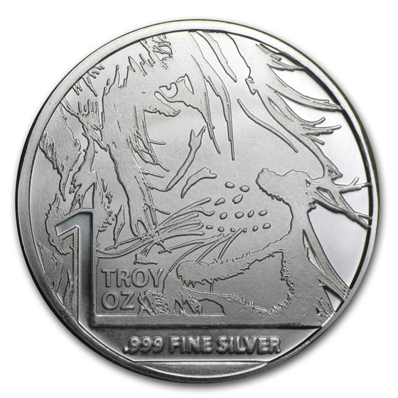 Buy 1 oz Silver Round - Lion (Atlantis Mint) | APMEX