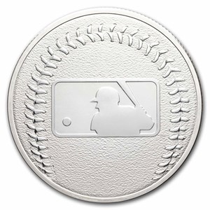 1 oz Silver Round - Major League Baseball (MLB) Logo