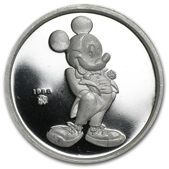 Buy 1 oz Silver Round - Mickey Mouse 60 Years (Proof) | APMEX