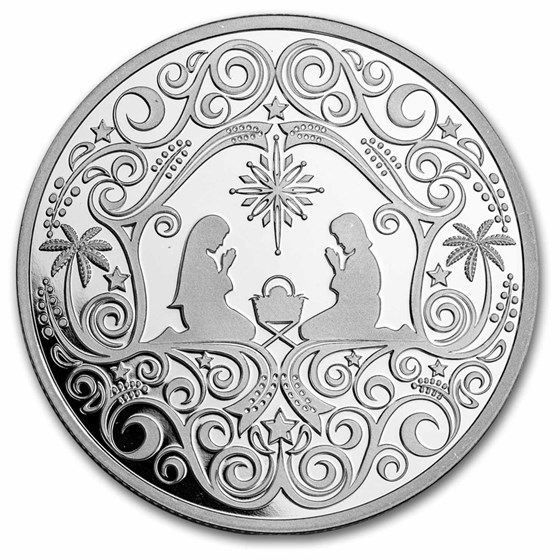 1 oz Silver Round - Nativity (Ornate Design, Limited Edition)
