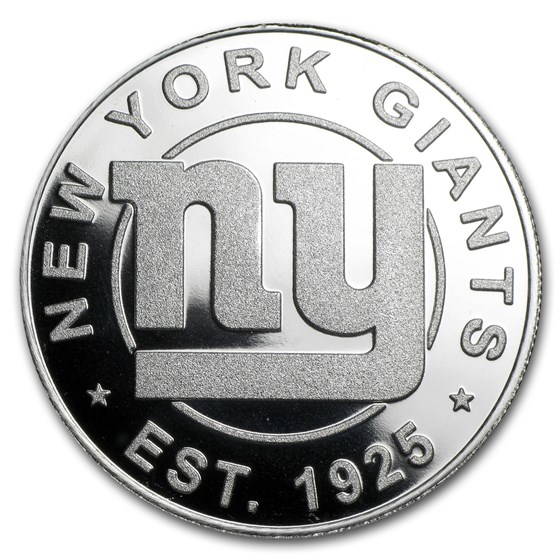 Buy 1 oz Silver Round - New York Giants | APMEX