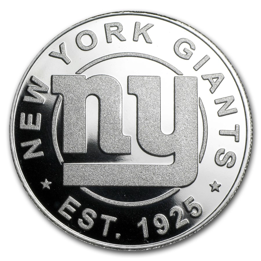 Buy 1 oz Silver Round - New York Giants | APMEX