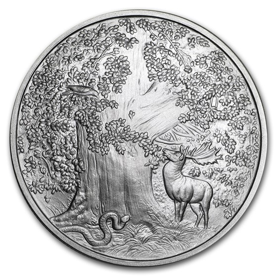 Buy 1 oz Silver Round - Nordic Creatures: Hellhound - Garm BU | APMEX