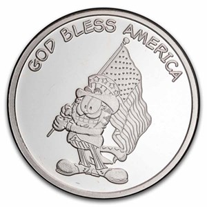 1 oz Silver Round - Patriotic Garfield