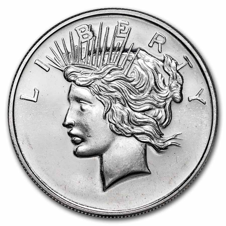 Buy 1 oz Silver Round - Peace Dollar (Okla. Federated & Numismatics ...