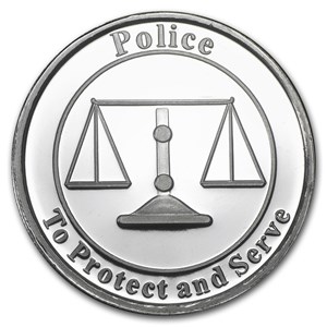 Buy 1 oz Silver Round - Police | APMEX