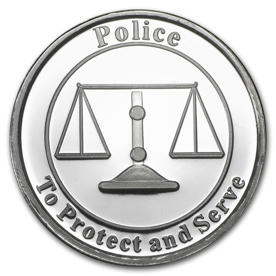 Buy 1 oz Silver Round - Police | APMEX