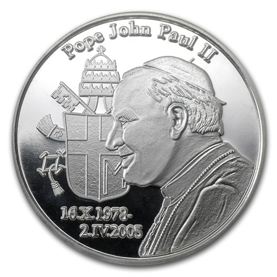 Buy 1 oz Silver Round - Pope John Paul II Commemorative | APMEX