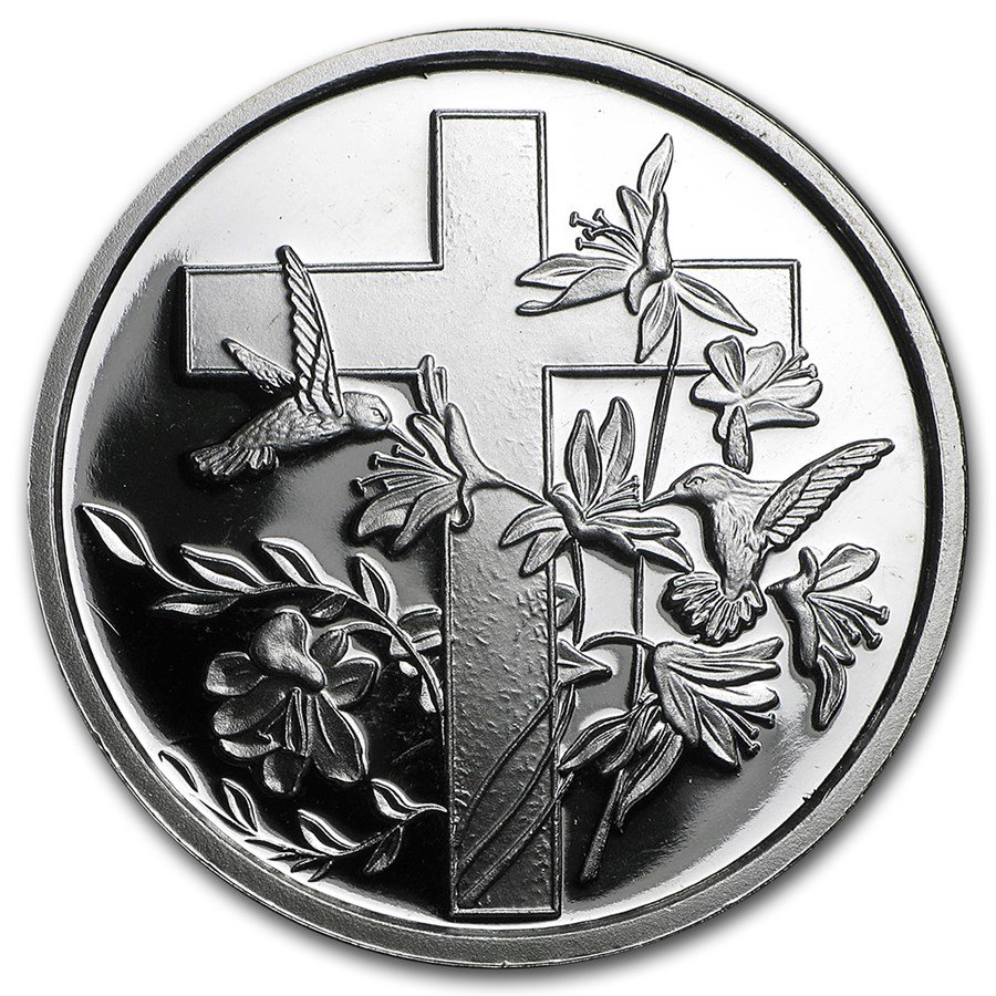 Buy 1 oz Silver Round - Religious Cross | APMEX