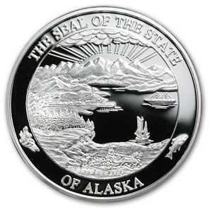 Buy 1 oz Silver Round - Seal of the State of Alaska | APMEX