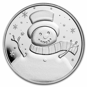 Buy 1 oz Silver Round - Snowman | APMEX