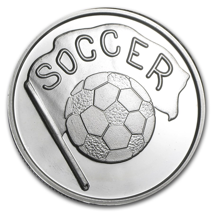 Buy 1 oz Silver Round - Soccer | APMEX