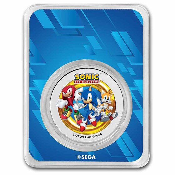 Buy 1 oz Silver Round Sonic Colorized (with TEP) | APMEX