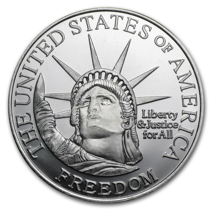 Buy 1 oz Silver Round - Statue of Liberty (Freedom) | APMEX