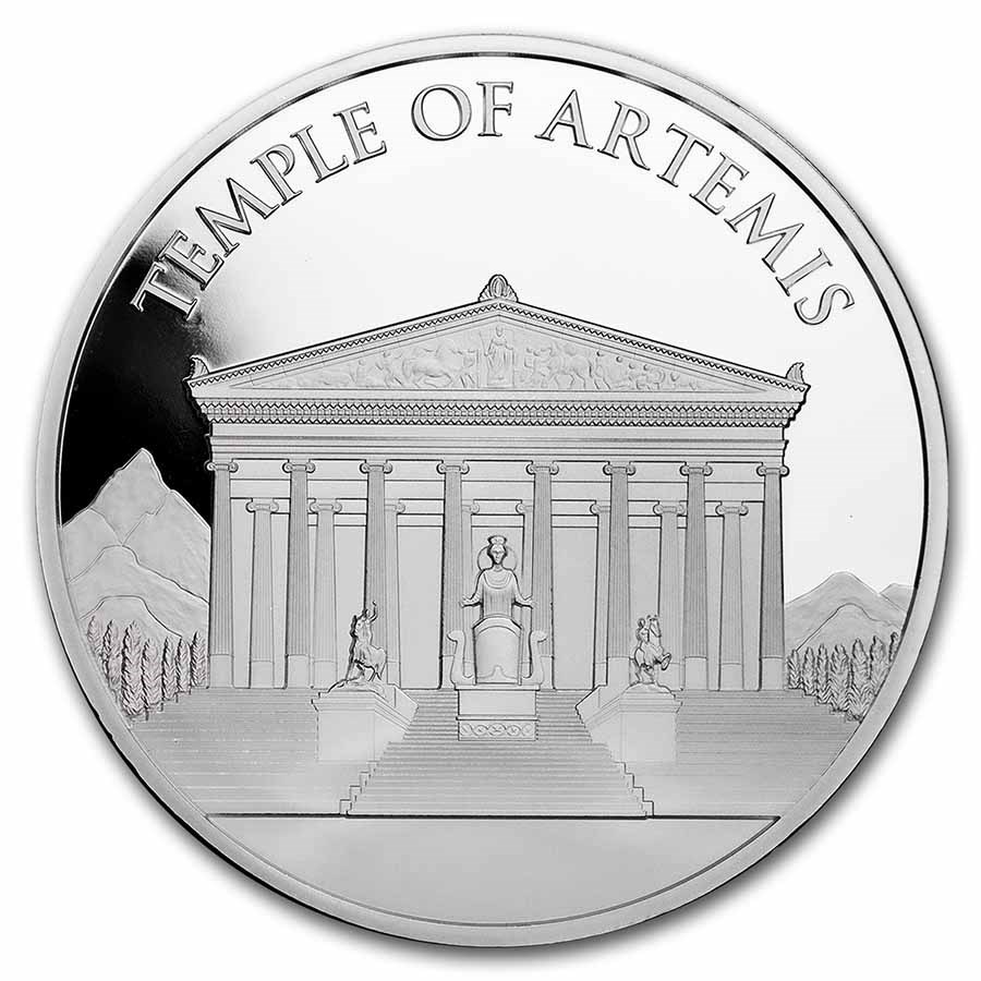 Buy 1 oz Silver Round - Temple of Artemis (w/Gift Box Tin) | APMEX