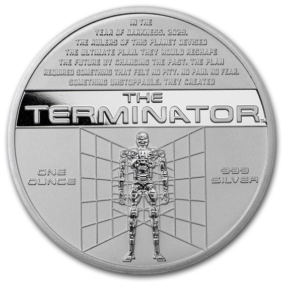 Buy 1 oz Silver Round - Terminator T-800 | APMEX