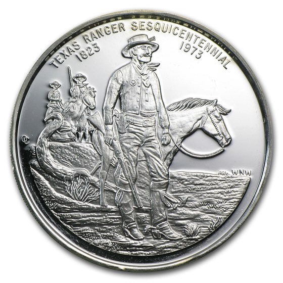 Buy 1 oz Silver Round - Texas Ranger Sesquicentennial | APMEX