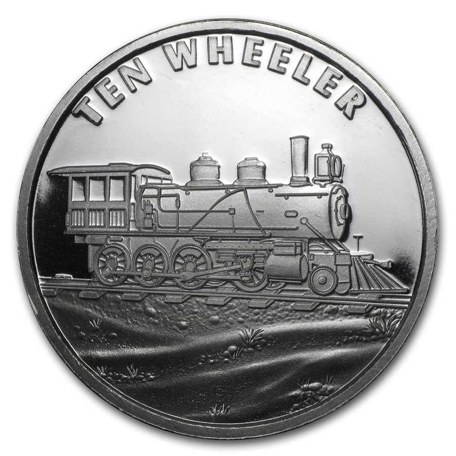 Buy 1 oz Silver Round - Train (Ten Wheeler) | APMEX